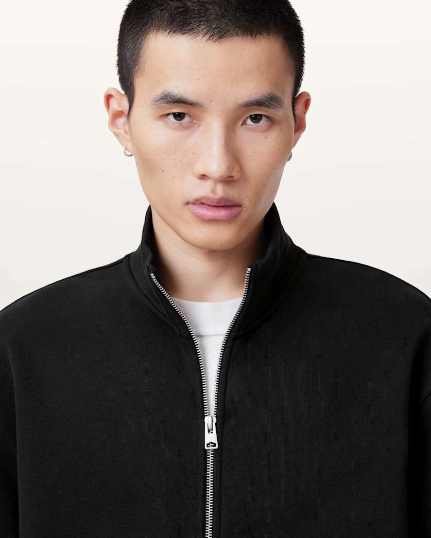 Carson Track Jacket Washed Black | ALLSAINTS